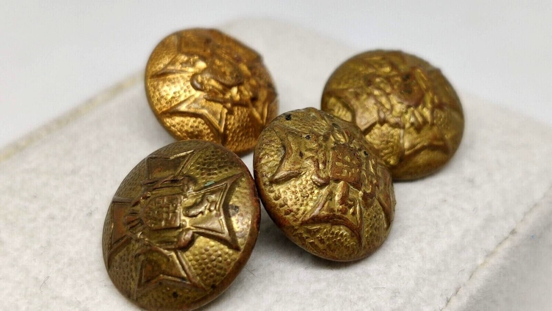 Rare Antique Gilded Military Buttons (buttons) of the Polish State - Etsy