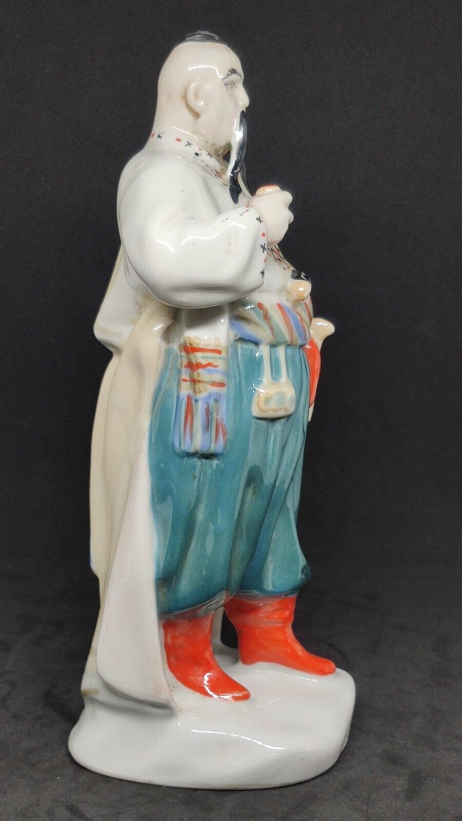 Porcelain Figurine Taras Bulba Cossack With a Pipe polone ZHK ukrainian ...