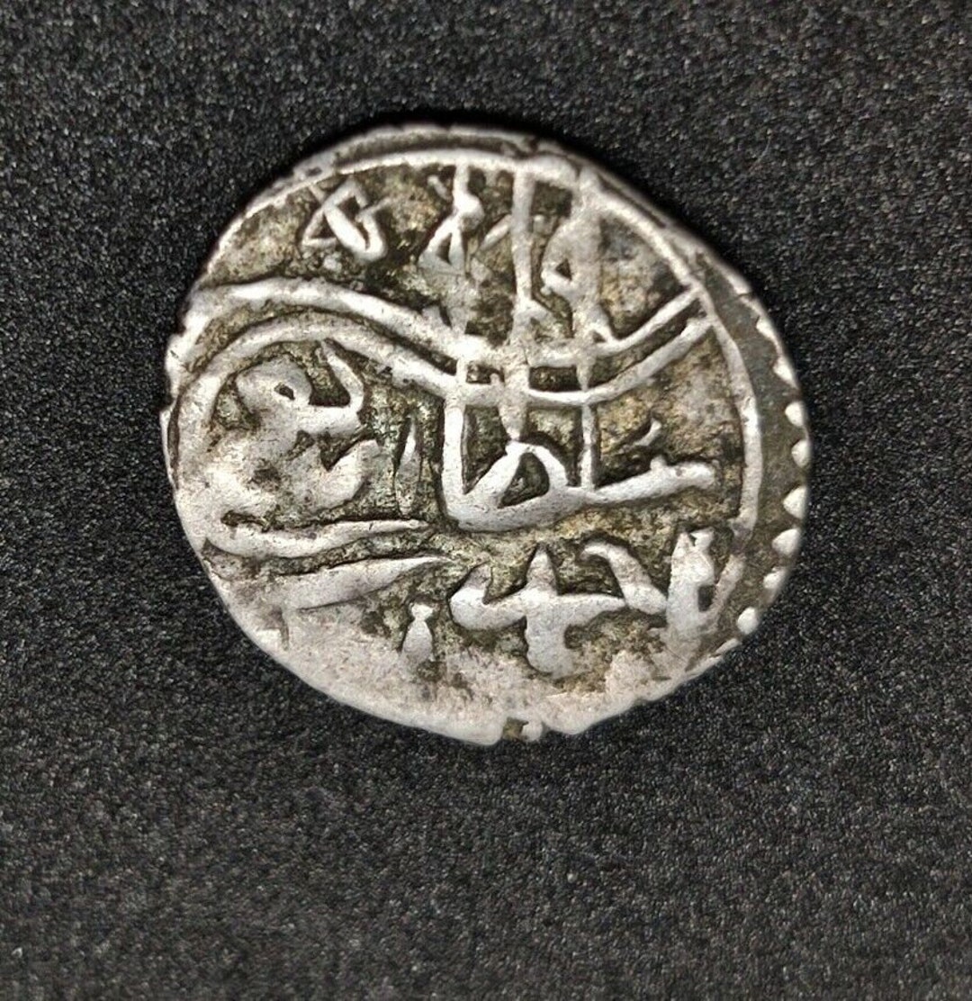 RARE Genuine Ottoman Ottoman Silver Coin 1115 AH 1703-1730 Ad Ahmed III ...