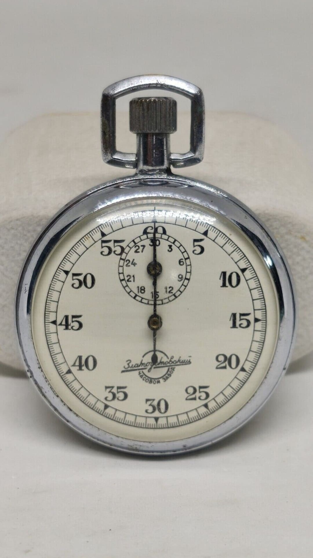 Pocket Mechanical Stopwatch. VINTAGE. Zlatoust Watch Factory of the ...