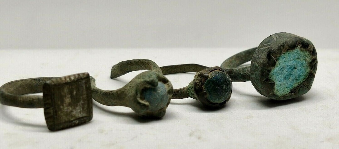 Beautiful Original Medieval Rings With Inlays and Stones. - Etsy