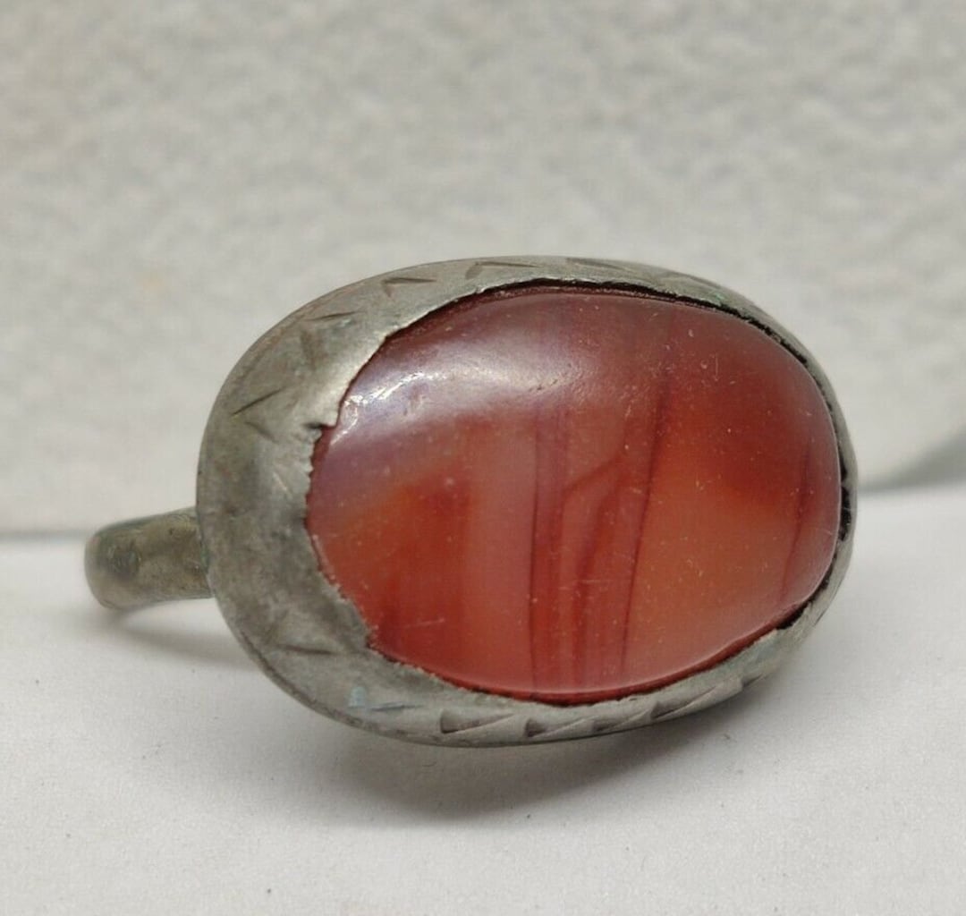 Beautiful Original Medieval Ring With a Stone Inlay. - Etsy