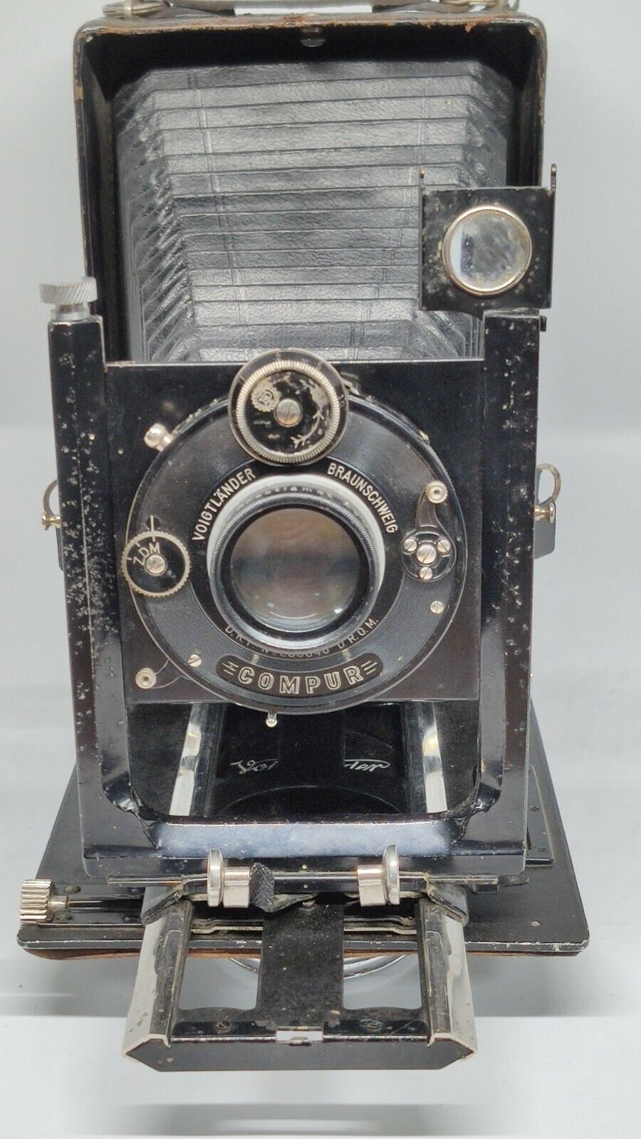 Voigtlander Anastigmat Avus Folding Bellows Camera 16.5 Cm Compur Lens ...