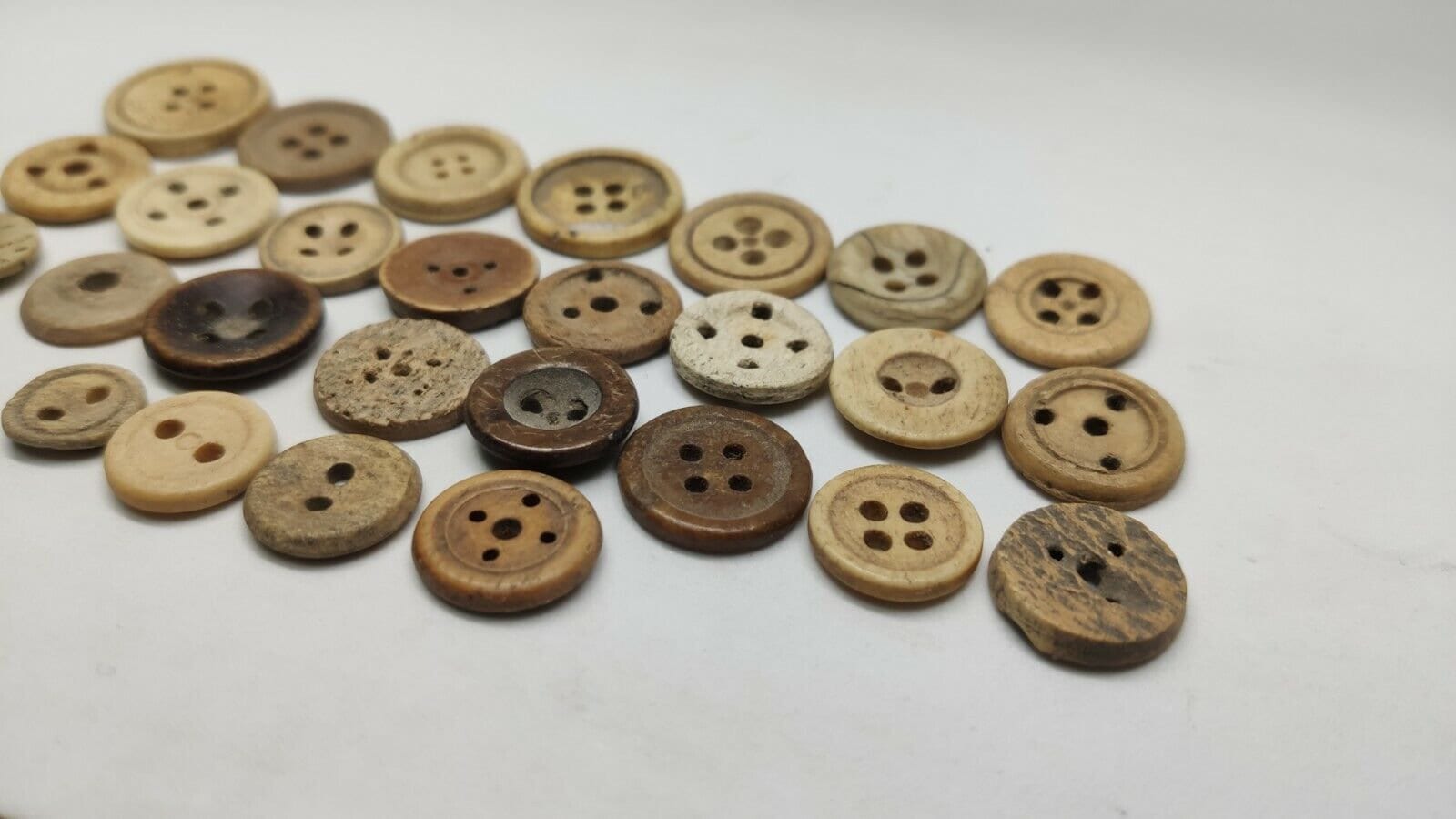 Antique Bone Buttons From Clothes, Ancient Ottoman Empire, 17th Century ...