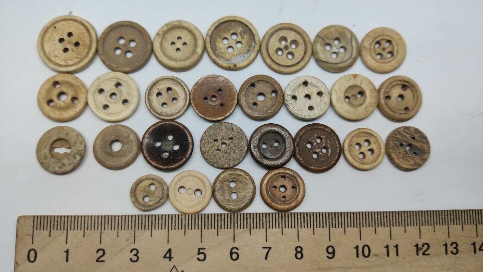 Antique Bone Buttons From Clothes, Ancient Ottoman Empire, 17th Century ...