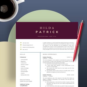 Resume Template | CV Template | Professional CV Resume Design Format ...