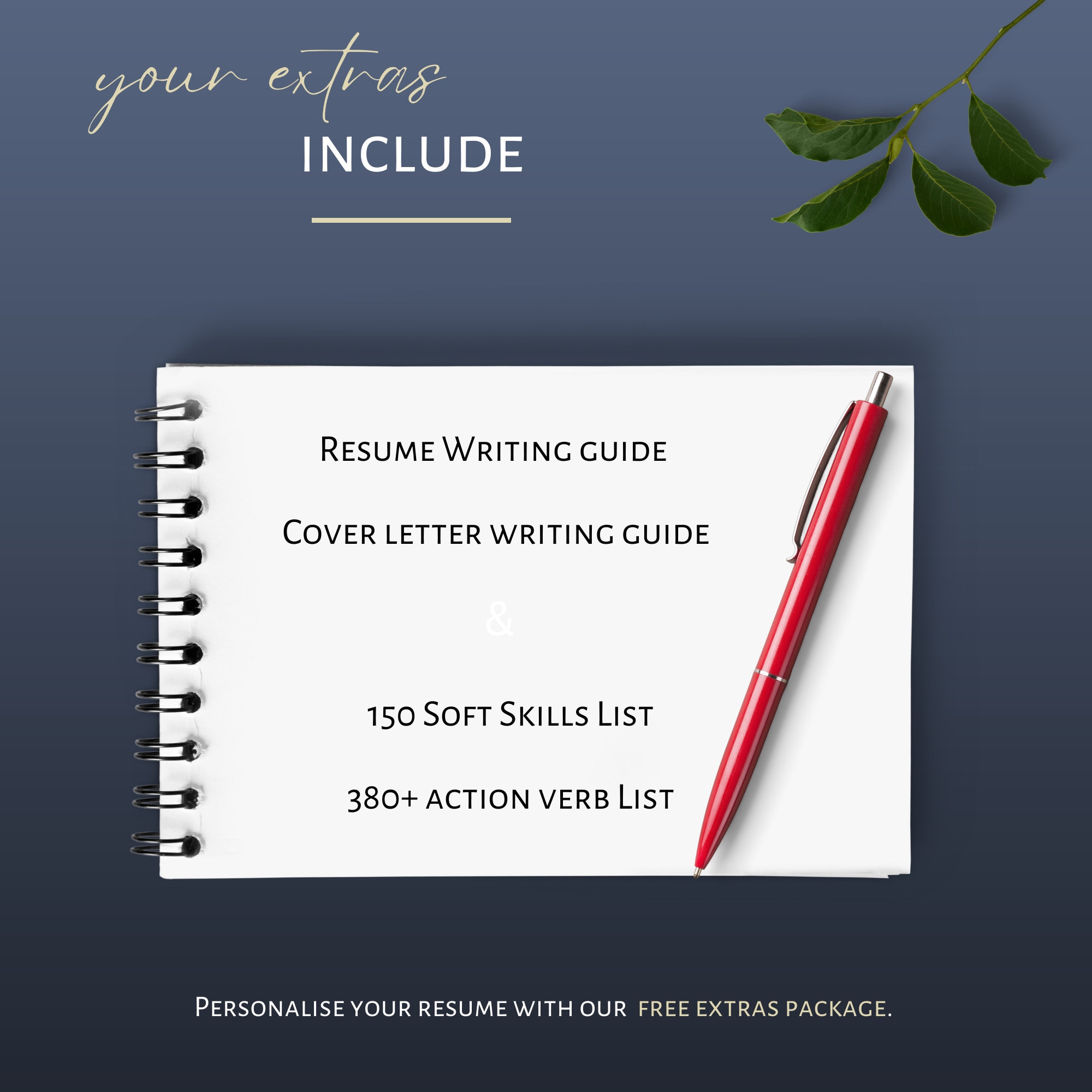 Cover Letter and References Template for Resume Template - Etsy