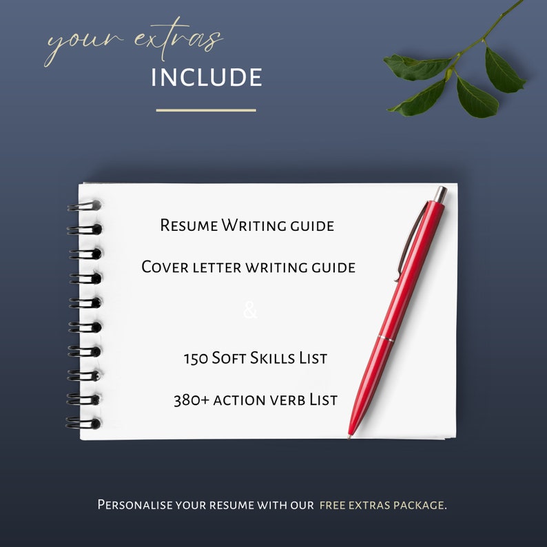 Cover Letter and References Template for Resume Template, Editable ...