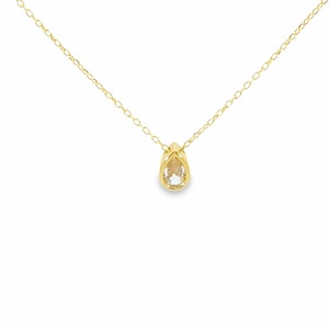 WATER DROP NECKLACE 14K - Etsy