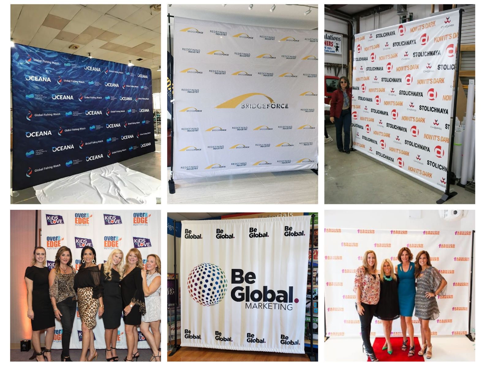 Custom Logo Backdrop Banner: Personalized Event Photo Booth (stand ...