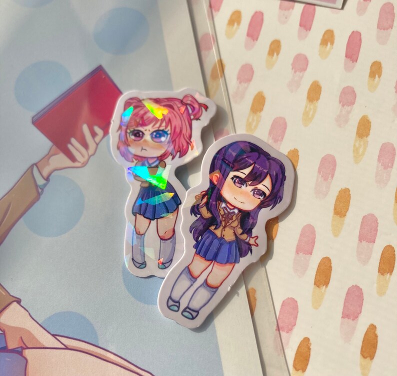 Kawaii DDLC Bundle Sticker Sheet Vinyl Stickers Artwork - Etsy