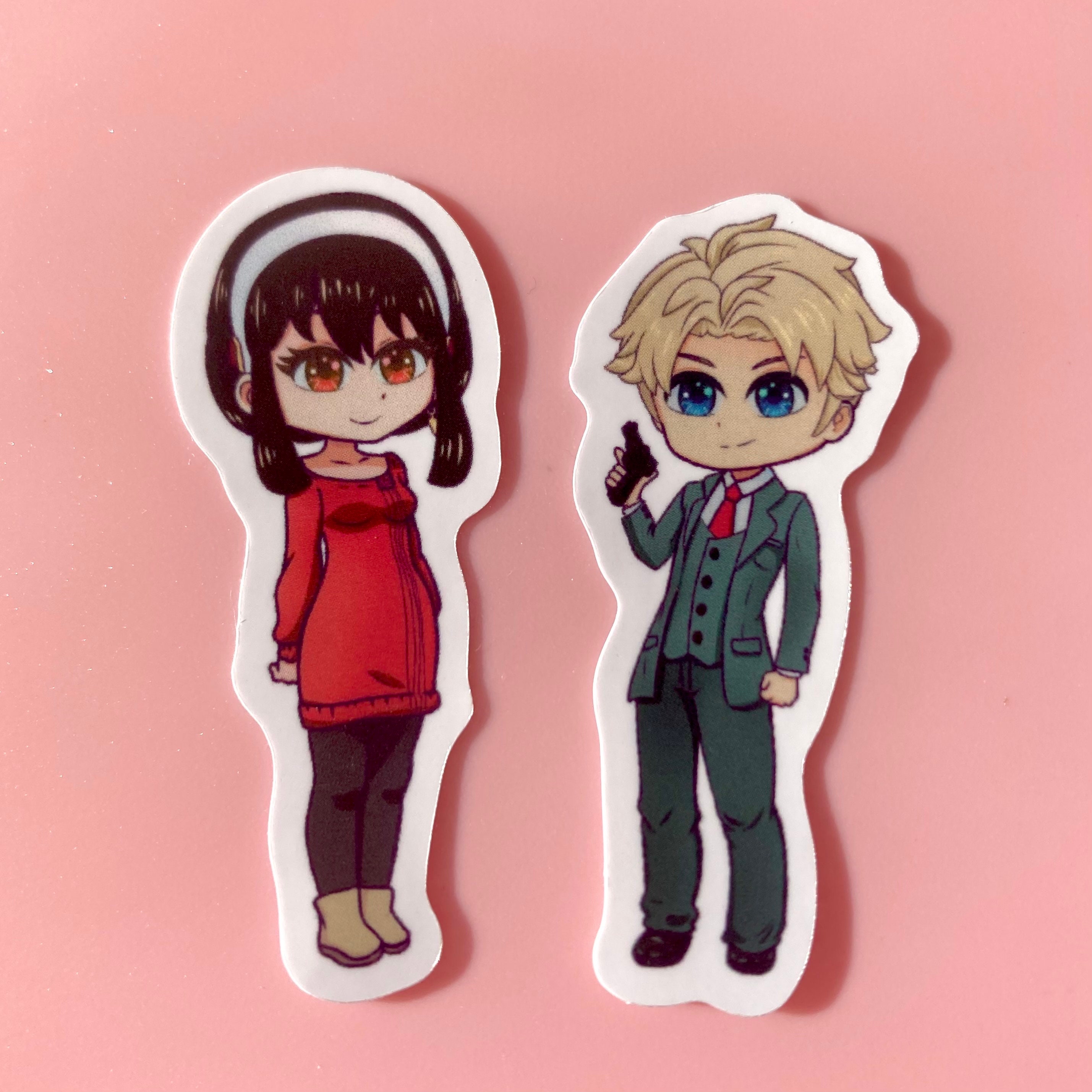 Variety Anime Couple Sticker Set, Waterproof, Chibi Vinyl Stickers ...