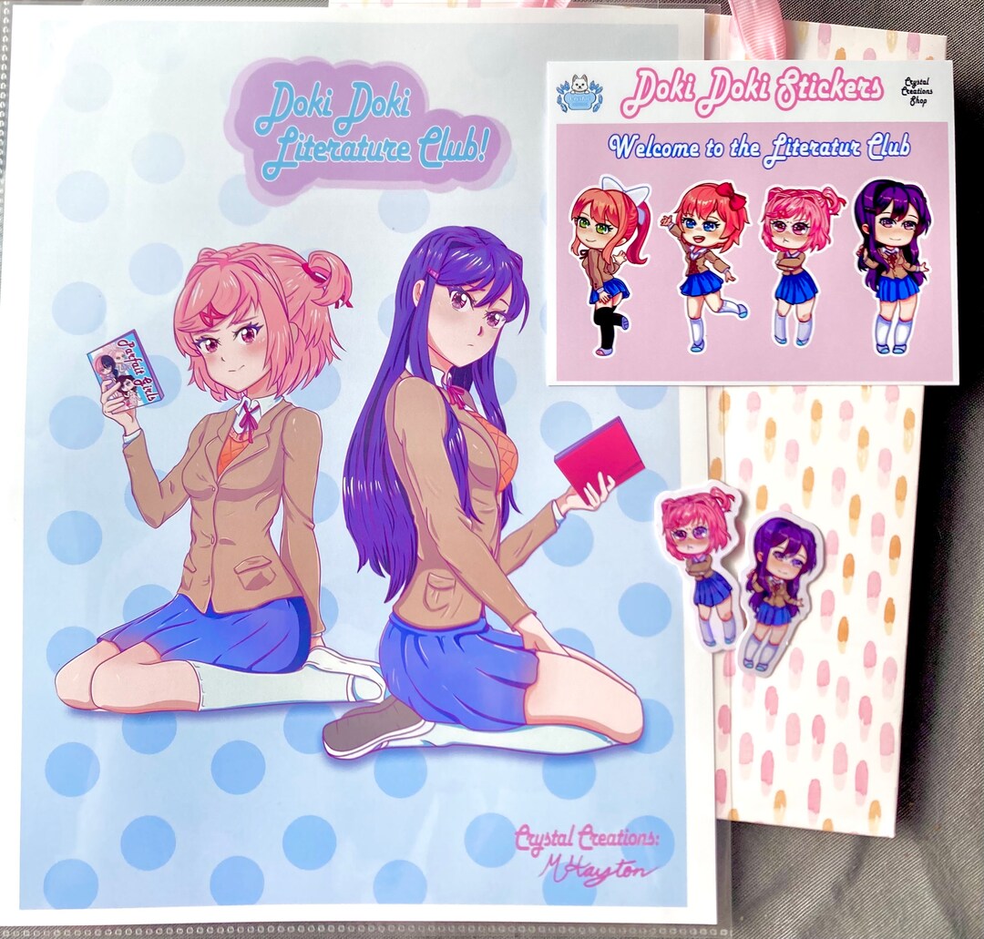 Kawaii DDLC Bundle Sticker Sheet Vinyl Stickers Artwork - Etsy