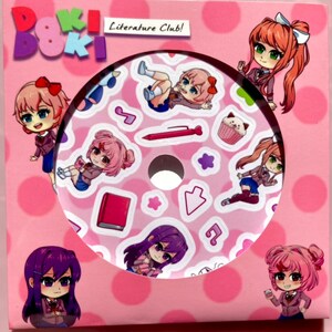 CD Sticker Sheet, Miku, DDLC, Kawaii Stickers, Anime Sticker Sheets ...