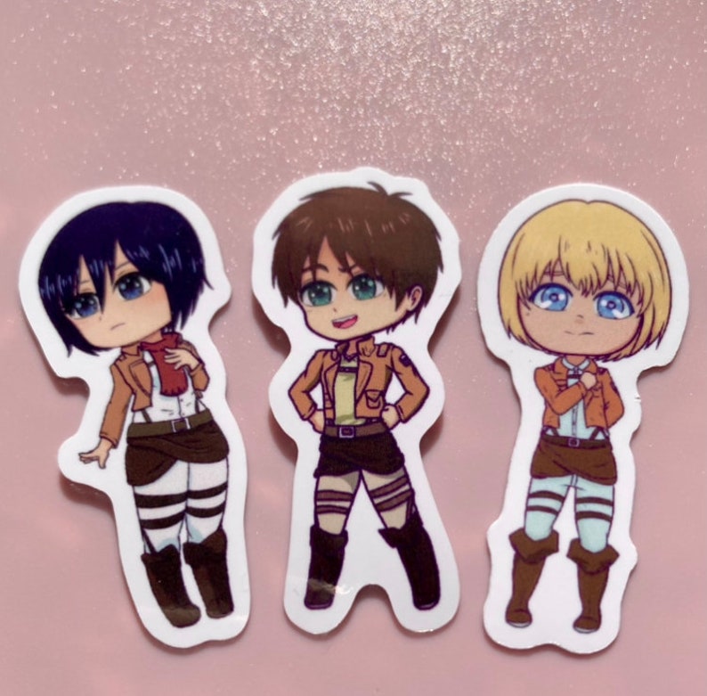 Aot Sticker Pack Anime Sticker Set Waterproof Stickers Vinyl Stickers ...