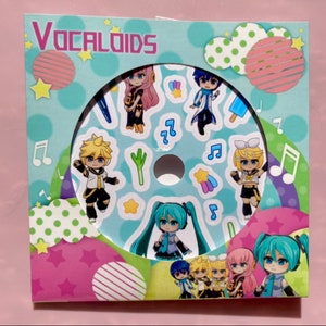 CD Sticker Sheet, Miku, DDLC, Kawaii Stickers, Anime Sticker Sheets ...