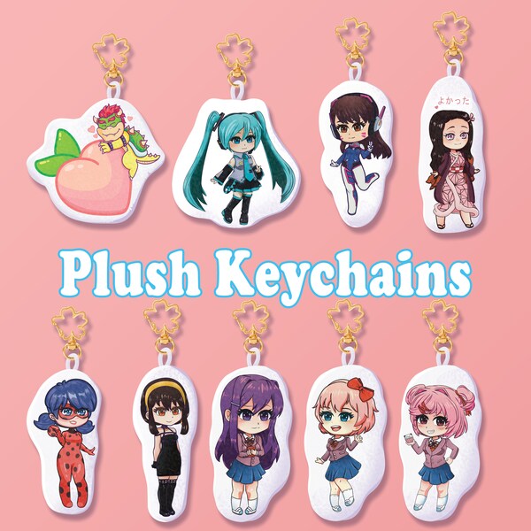 Cute Anime Keychains - Etsy