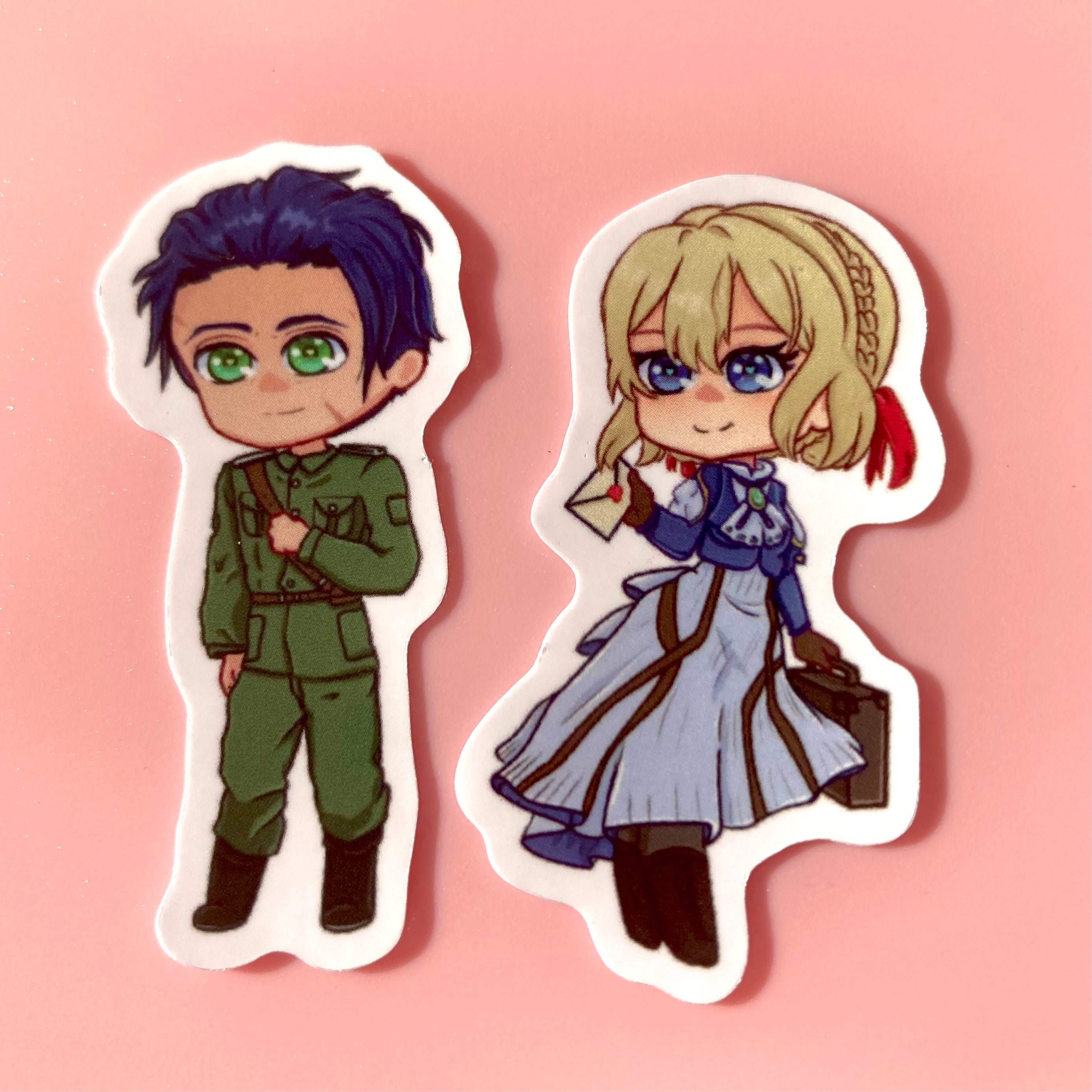 Variety Anime Couple Sticker Set, Waterproof, Chibi Vinyl Stickers ...