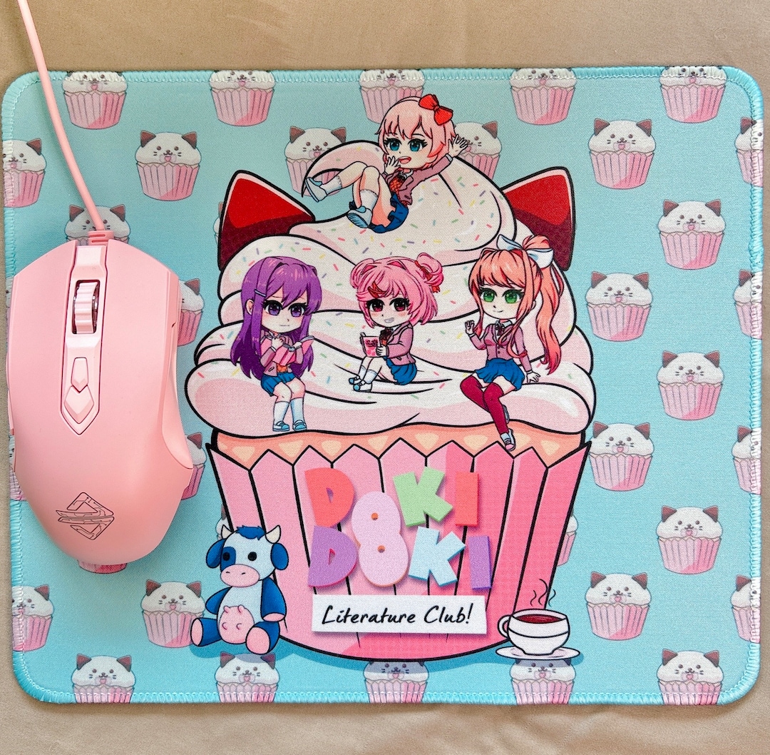 DDLC | Mouse Pad | Deskmat | Anime | Kawaii | Cupcake| Gamer Girl| Cute ...