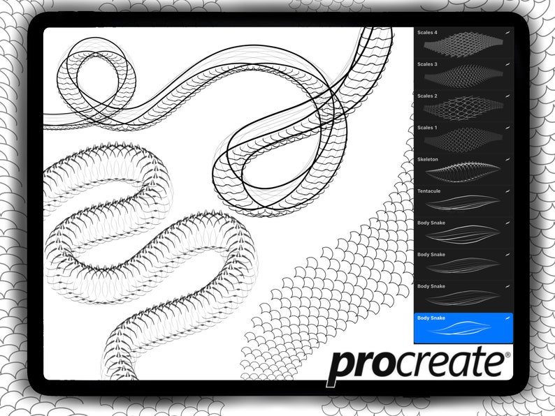 Procreate Snake Brush Set - Etsy UK