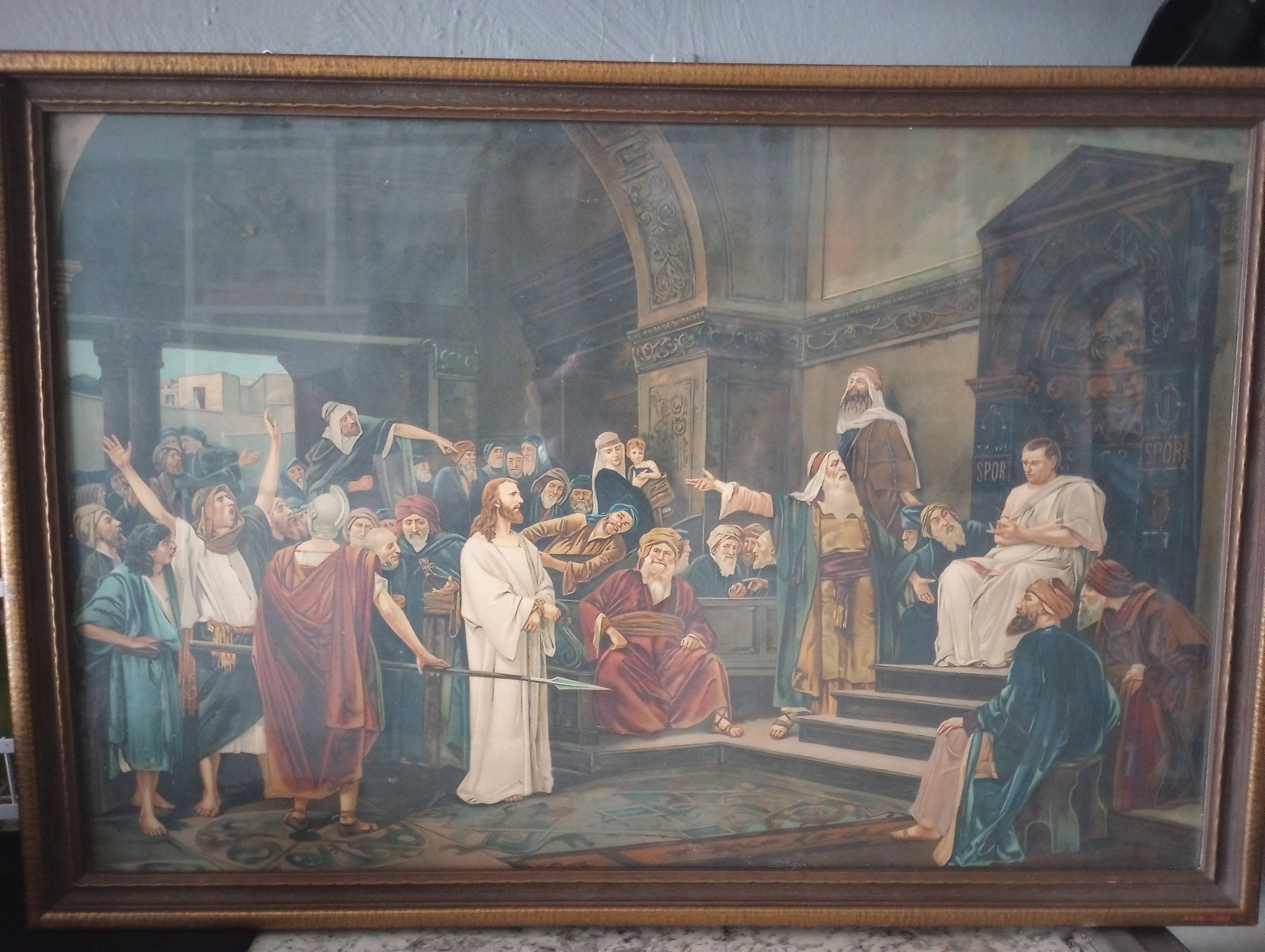 Christ Before Pilate Lithograph - Mihaly Munkacsy 1881 - Etsy