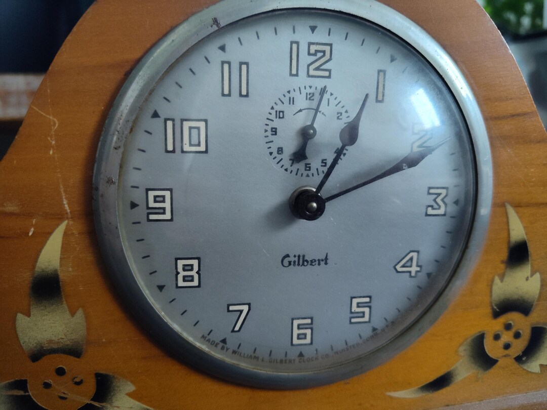Vintage Gilbert Mantle Clock - Etsy