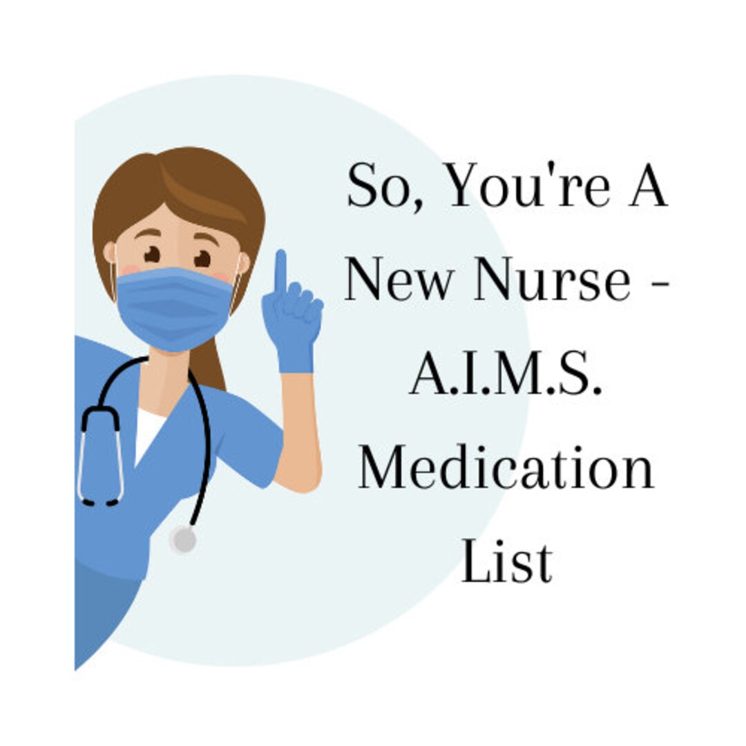 AIMS Medications List - Etsy