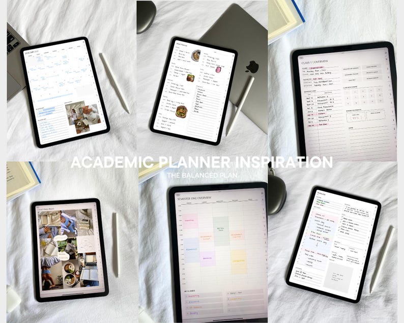 Digital Academic Planner Bundle: Desktop Organizer & iPad Planner ...