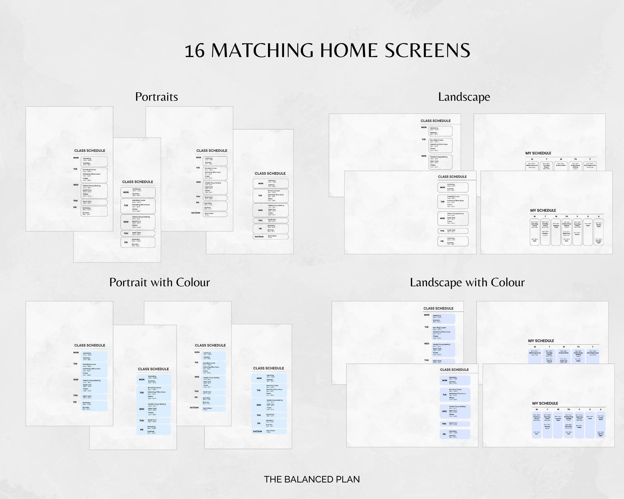IPad Wallpaper Template by the Balanced Plan | Customizable Aesthetic ...