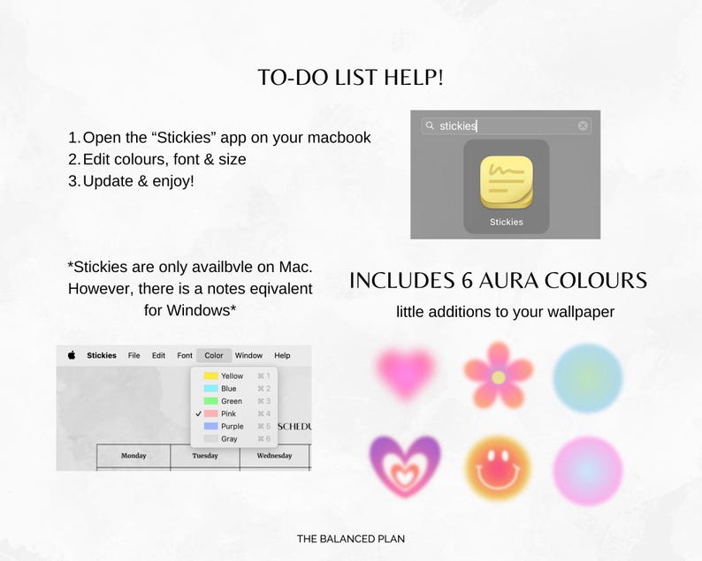 Desktop Wallpaper Organizer by the Balanced Plan | Customizable With ...
