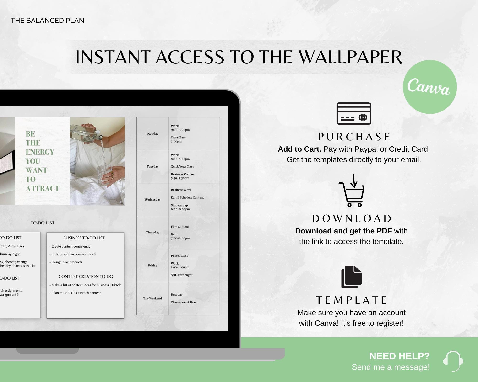 Desktop Wallpaper Organizer by the Balanced Plan | Customizable With ...