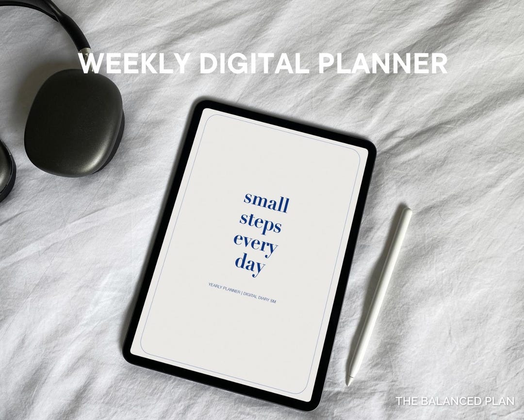 Weekly Digital Planner by the Balanced Plan | Weekly Planner for ...