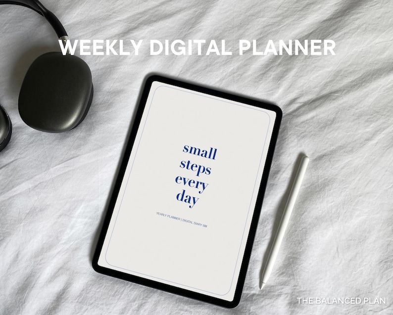Weekly Digital Planner by the Balanced Plan | Weekly Planner for ...