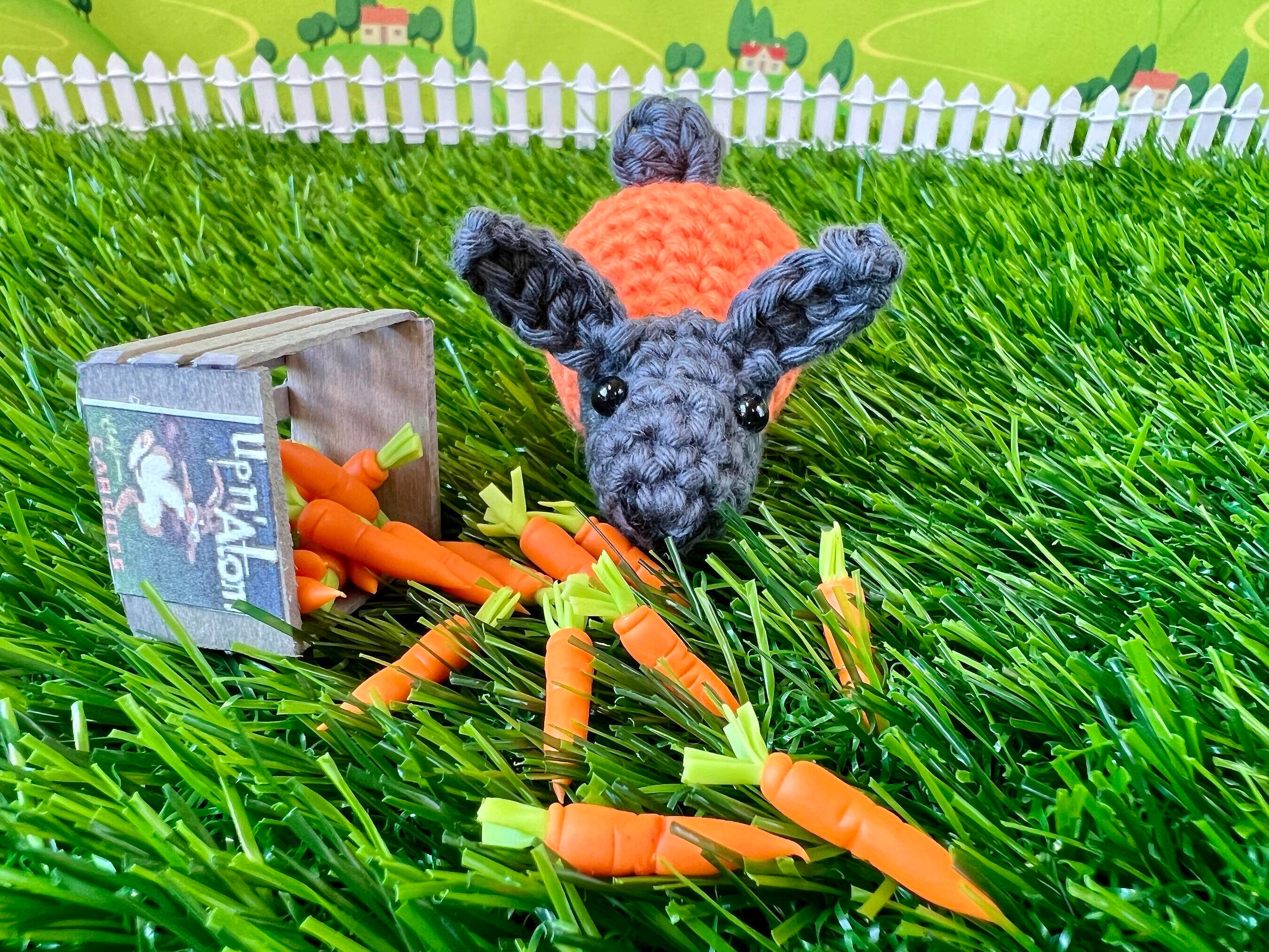 Bunny Crochet Critter-in-a-jar Handmade Amigurumi Rabbit With Bed ...