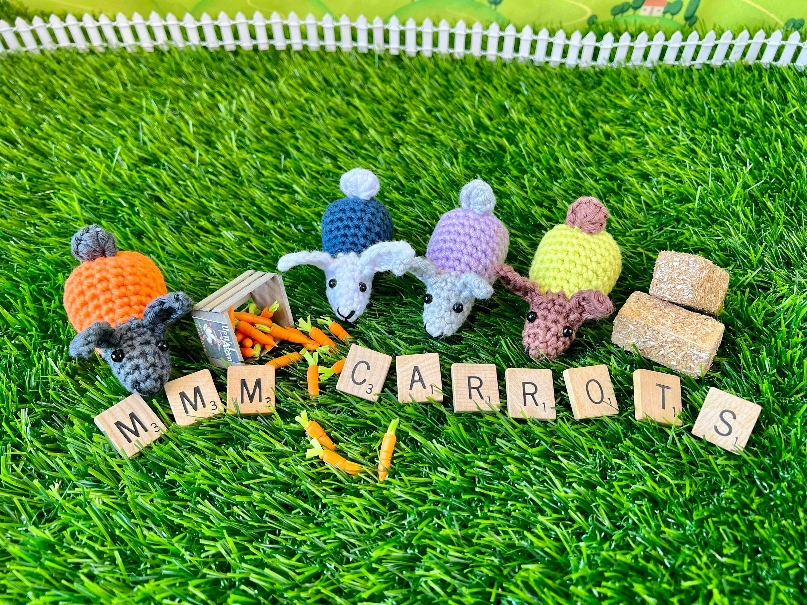 Bunny Crochet Critter-in-a-jar Handmade Amigurumi Rabbit With Bed ...