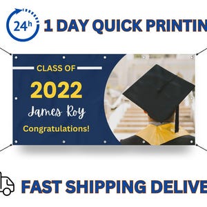 Graduation Custom Vinyl Banners Full Color, Personalized Design ...