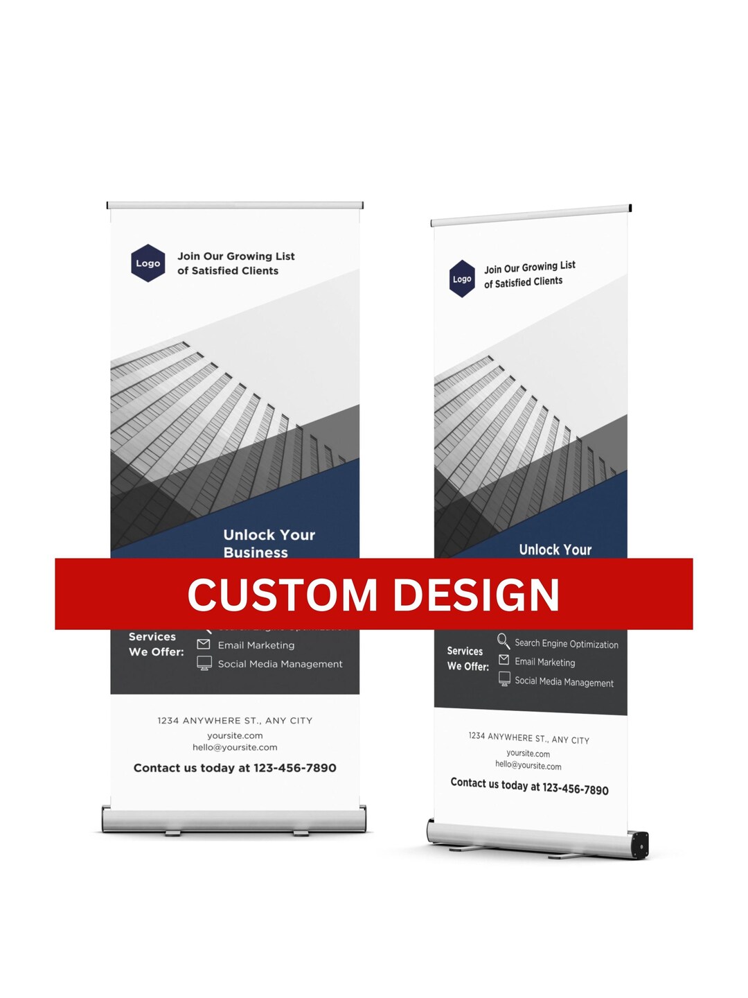 Business Retractable Banner, Customize Pop up Shop Banner, Stand Roll ...