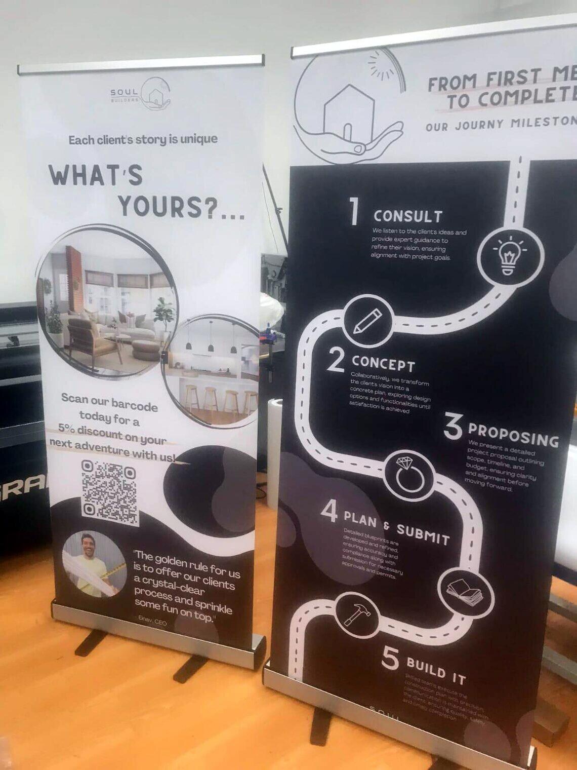 Custom Business Retractable Banner, Business Sign Banner, Stand Roll up ...