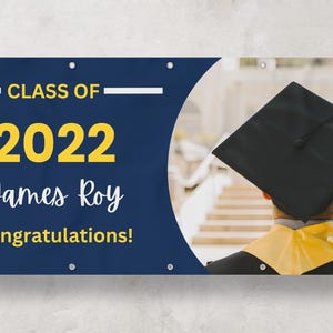 Graduation Custom Vinyl Banners Full Color, Personalized Design ...