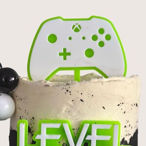 Gaming Cake Topper Set, Game Controller Cake Topper, Level up Cake ...