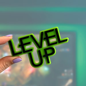 Level up Cake Charm Topper, Gamer Cake, Gaming Cake Topper - Etsy