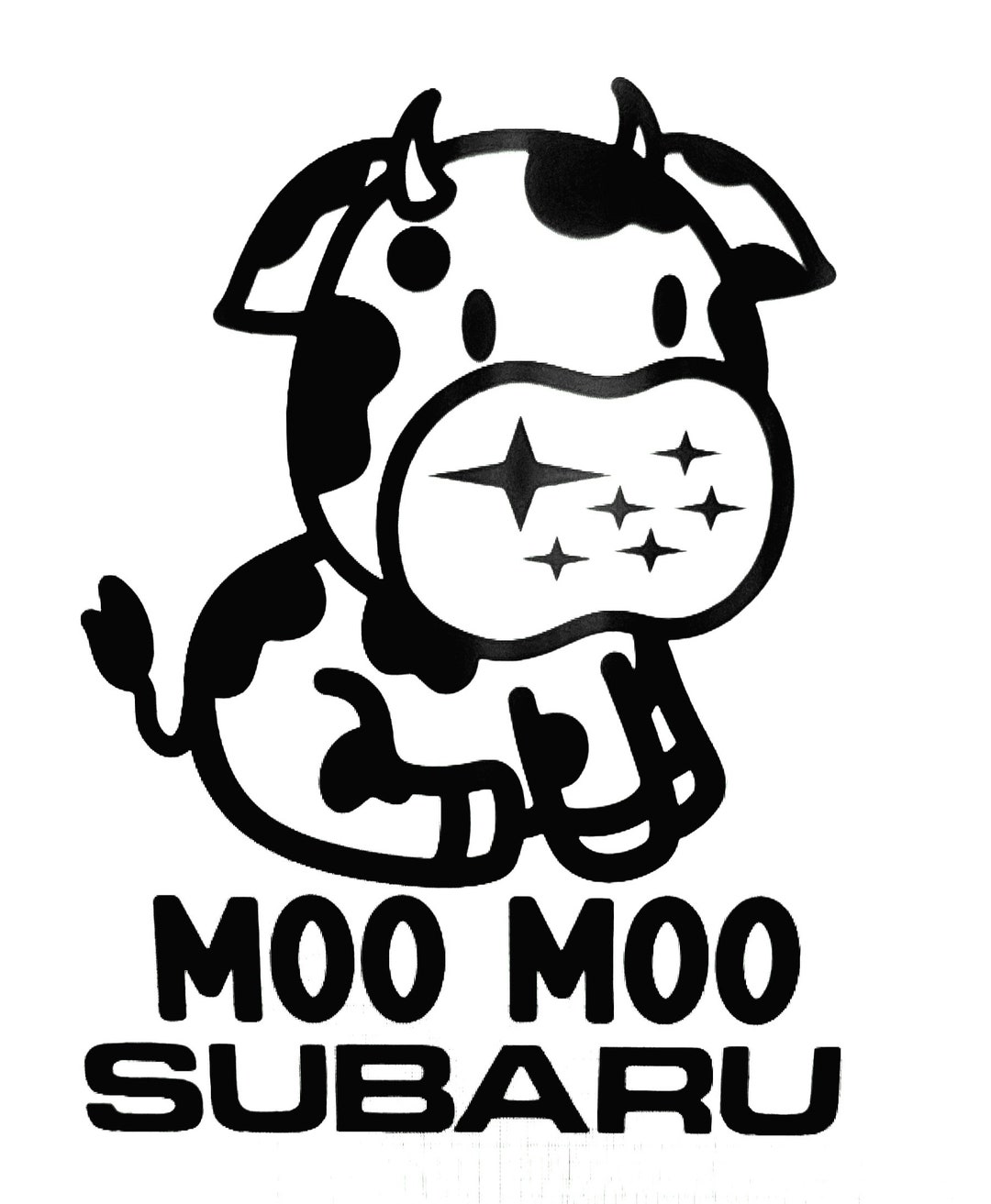 Moo Moo Subie Decal - Etsy