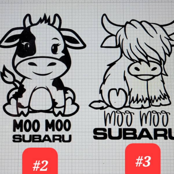 Moo Moo Subaru Svg - Etsy