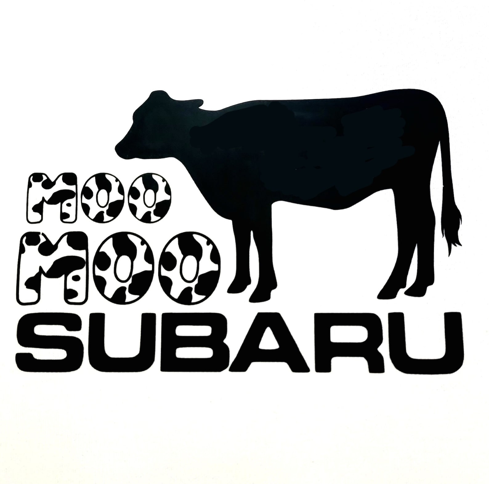 Moo Moo Subaru Decal - Etsy