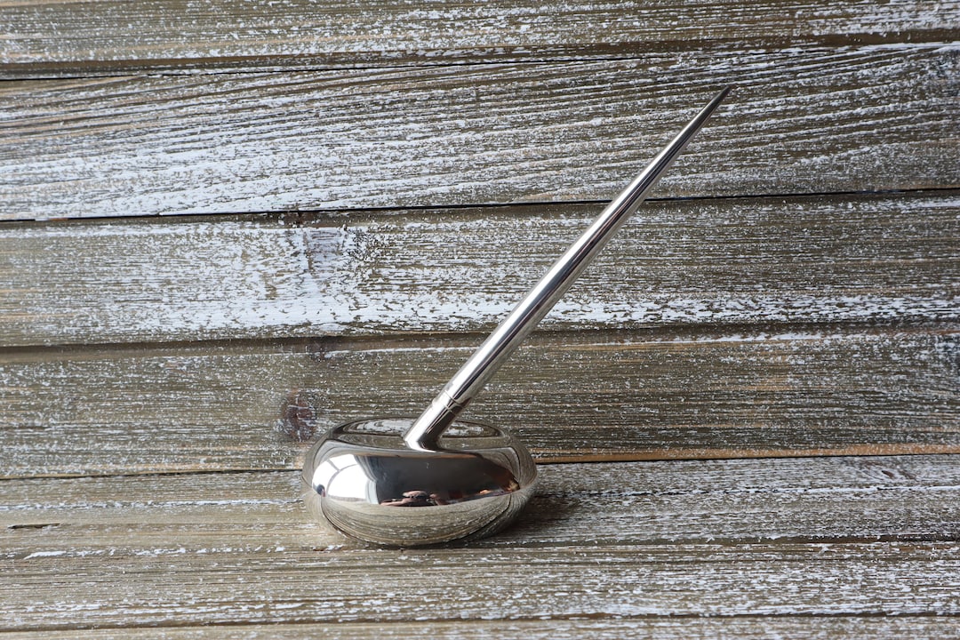 Silver Plated Office Desk Pen Set Sculptural Modernist Pen and Pen ...