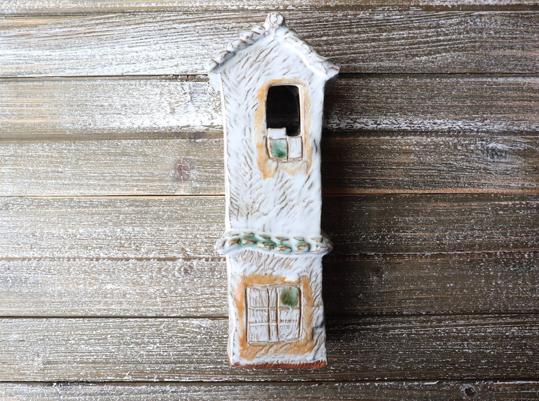 Rare Vintage Japanese Terra Cotta Slab House Pottery Decorative Ceramic ...