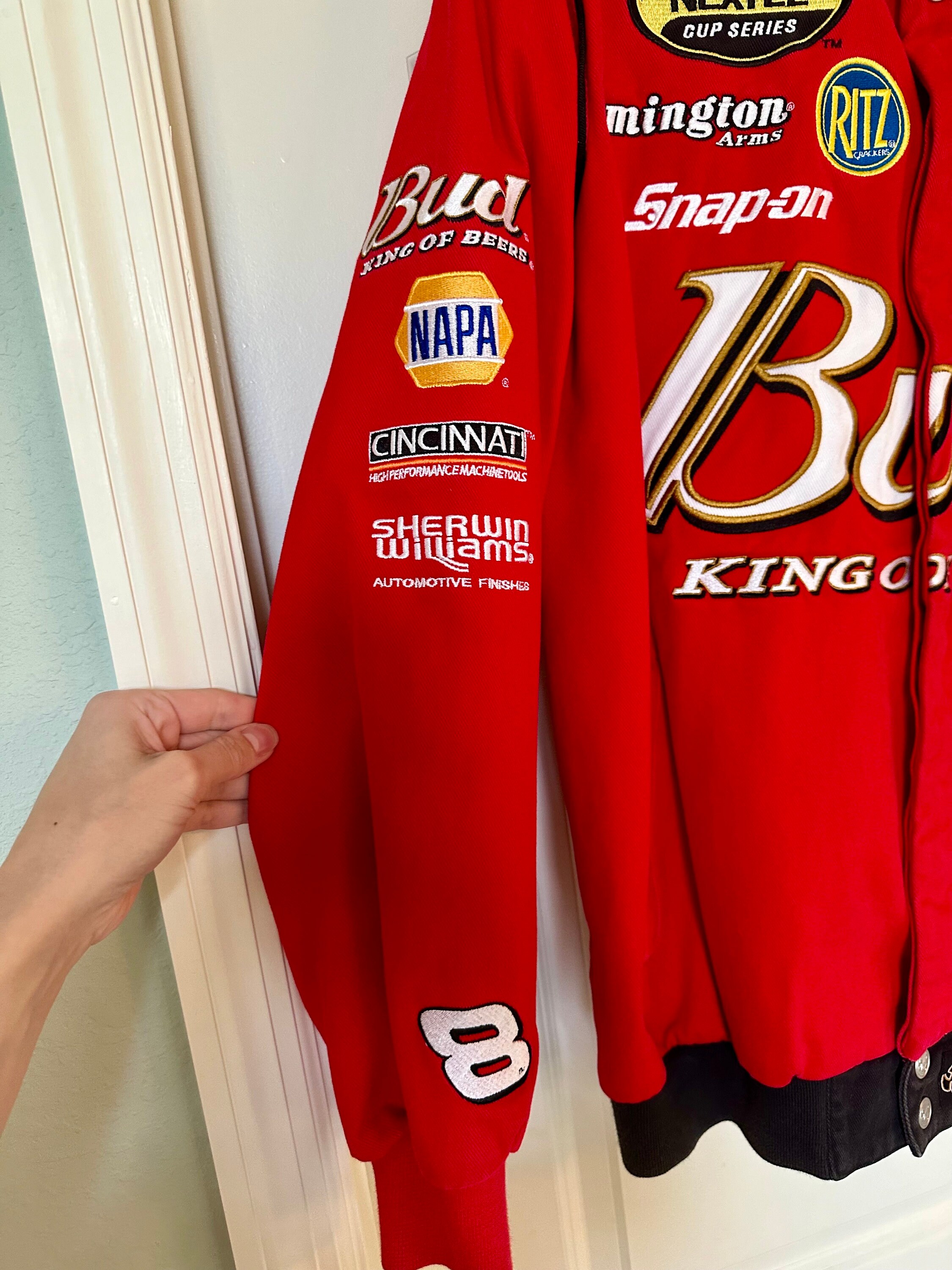 NASCAR Dale Earnhardt Jr. Budweiser Racing Jacket Brand New Condition ...