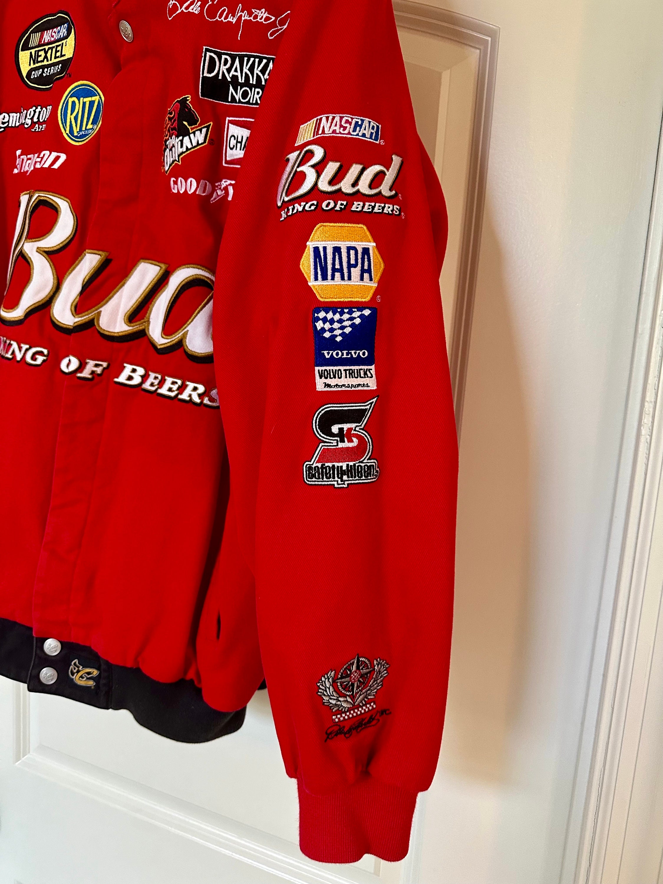 NASCAR Dale Earnhardt Jr. Budweiser Racing Jacket Brand New Condition ...