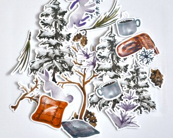 Cozy Snow Sticker - Etsy