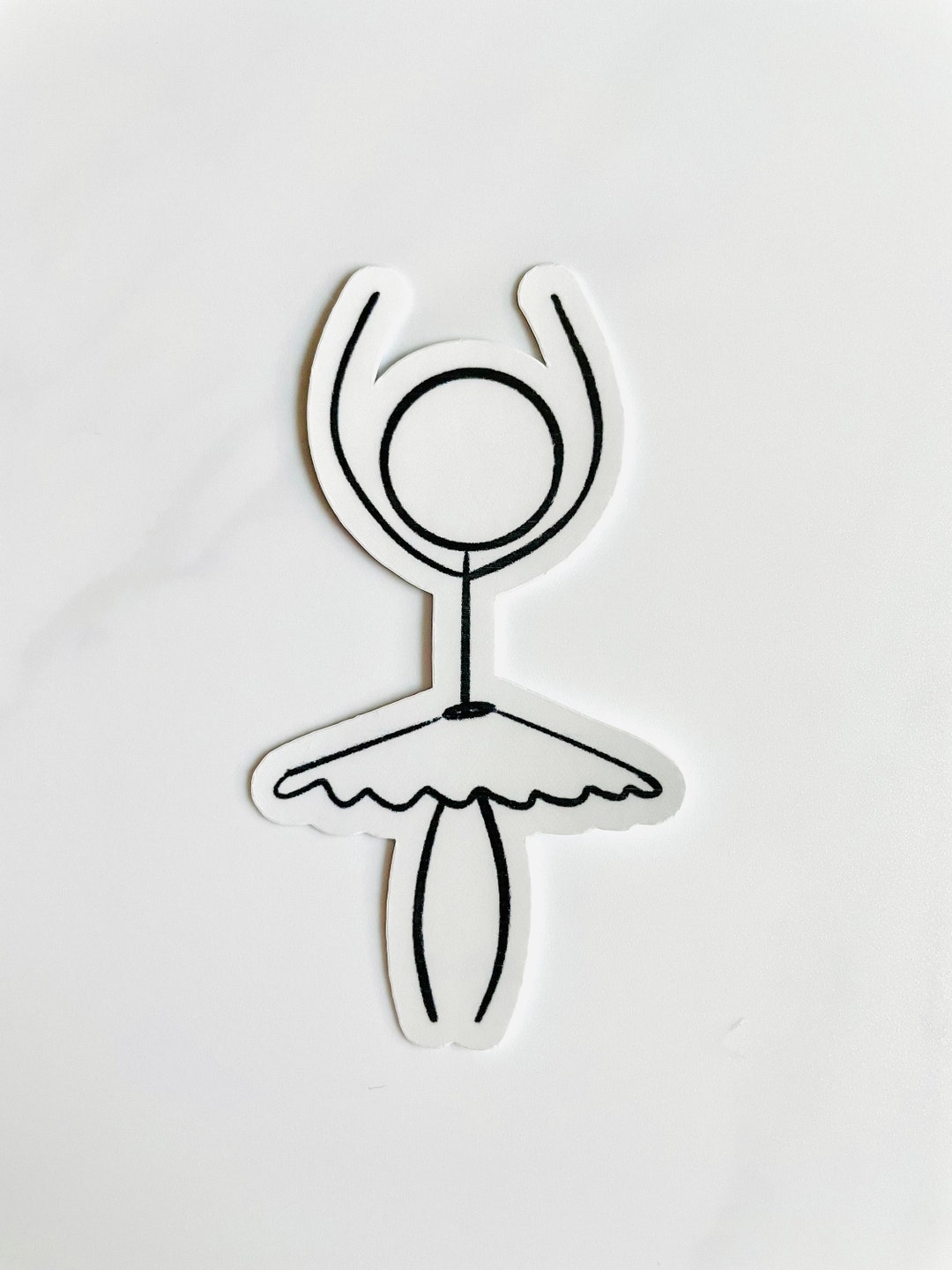 Ballerina Stickman Sticker Stick Figure Ballet Tutu Ballet - Etsy
